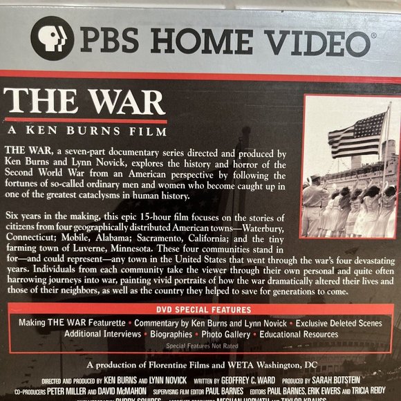 Media | The War Ken Burns Pbs Home Video Dvd Box Set 6 Disc Documentary ...